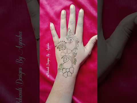Beautiful Back Hand Mehendi Design #shorts #mehndi #youtubeshorts #short #mehandi