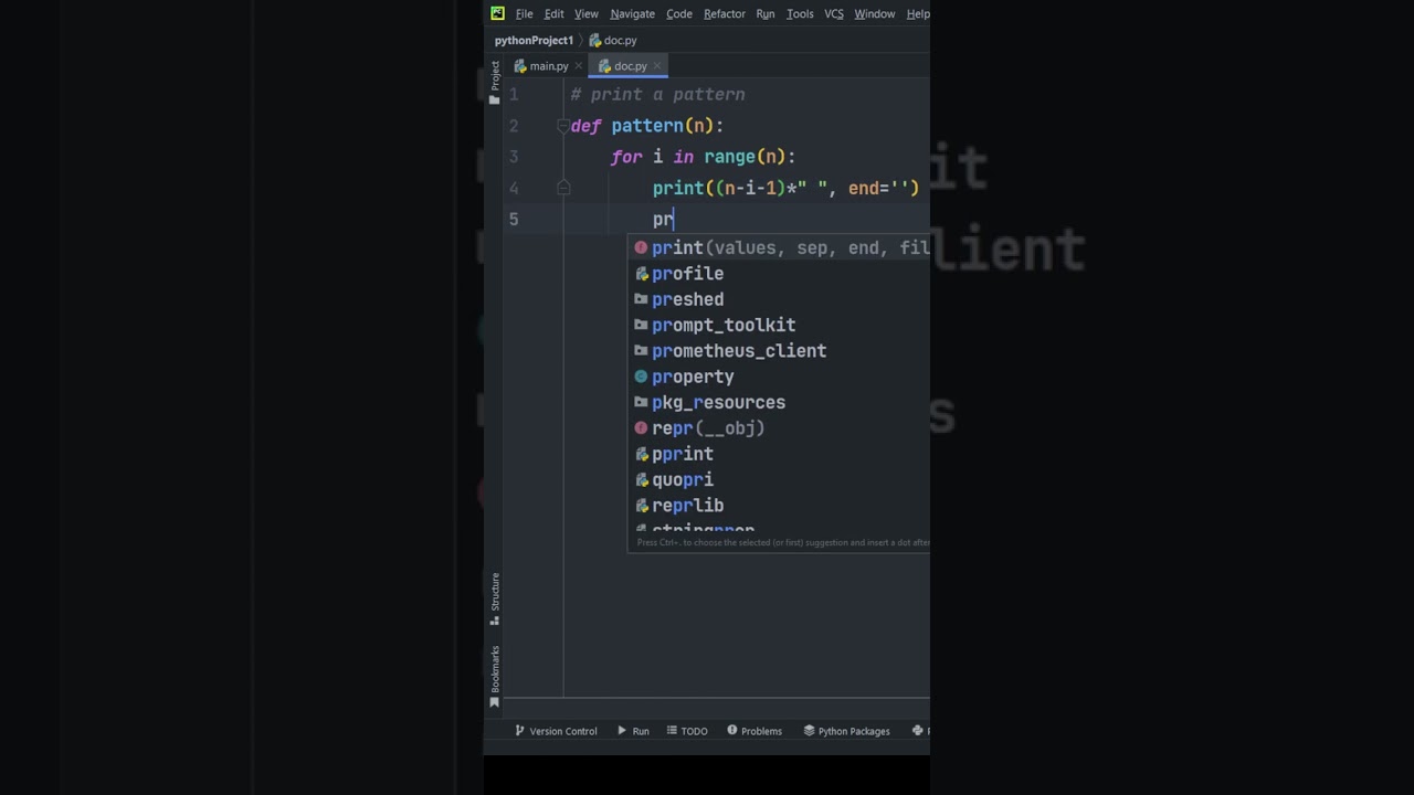 pattern making with python | python tutorial #python #shorts