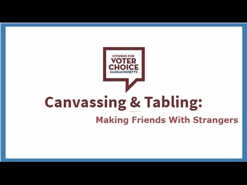 Tabling & Canvassing How to Video