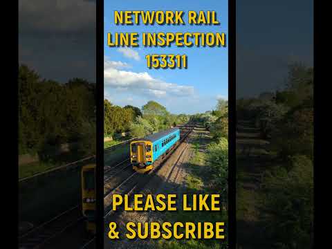 CLASS 153 153311 LINE INSPECTION TRAIN #train #class153 #networkrail
