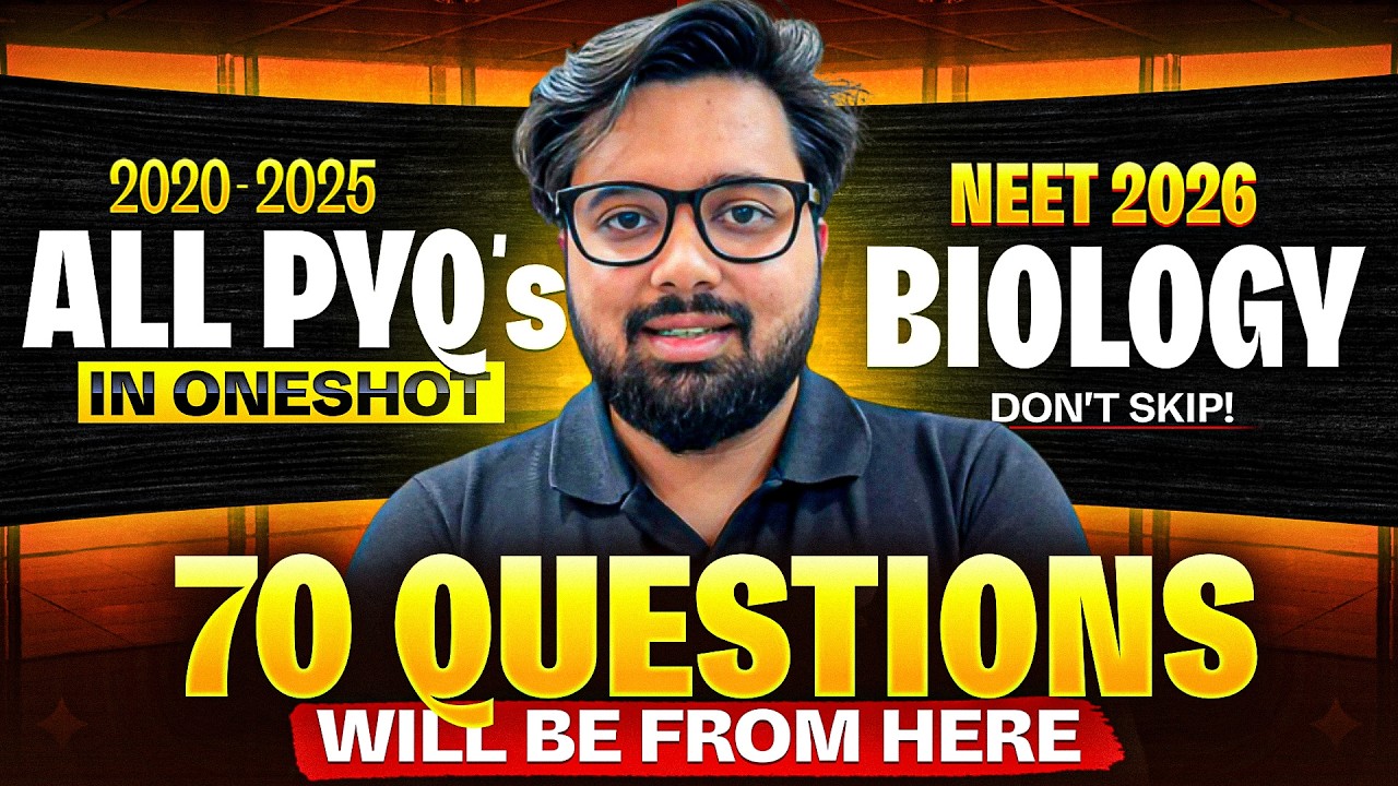 🚨 70/90 Questions Will Repeat From This | NEET 2026 Biology PYQs