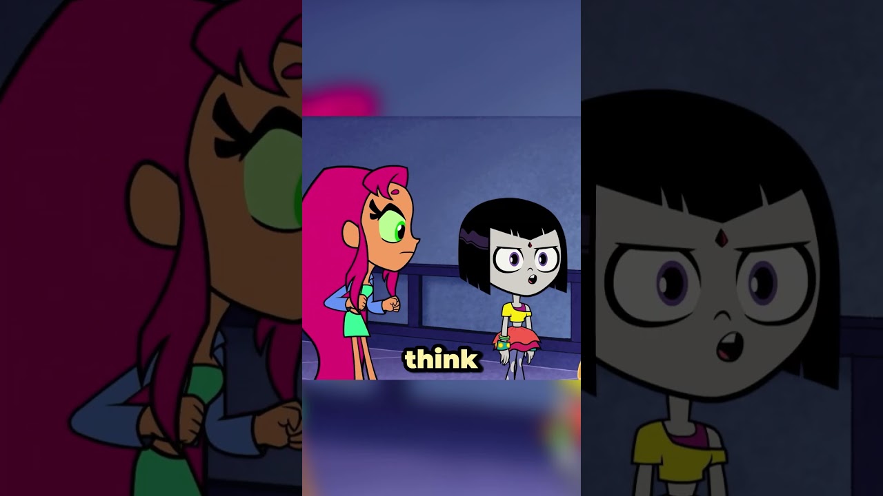 Raven & Starfire get TRICKED by Harley! #reels #teentitansgo #funny #dc #cartoon #shorts