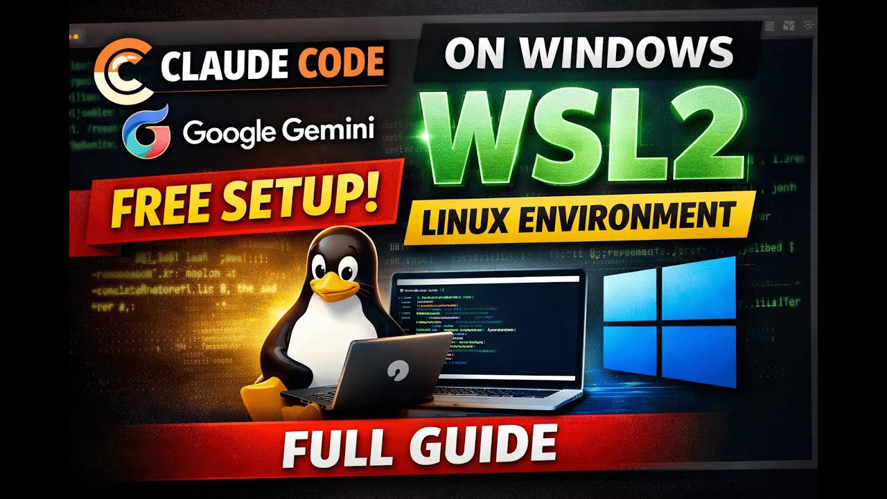 Free Setup: Claude Code with Google Gemini on Windows (WSL2) | Full Guide