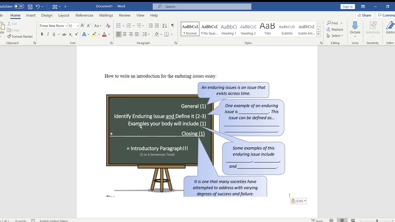 Enduring Issues Intro guide