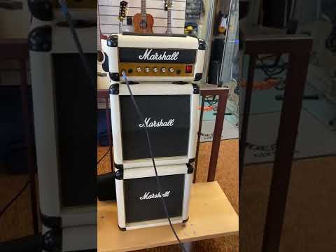 Marshall Lead 12 Mini Stack 1988 White Tolex | Reverb