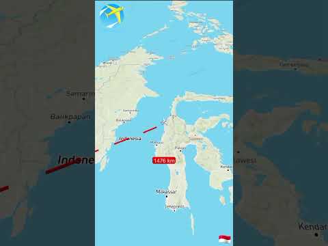 Jakarta - Palu - Davao City Philipina #shortvideo #aviation #map