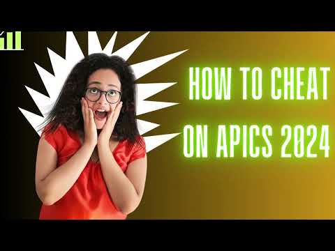 How to cheat on APICS 2024 by Pearson VUE.