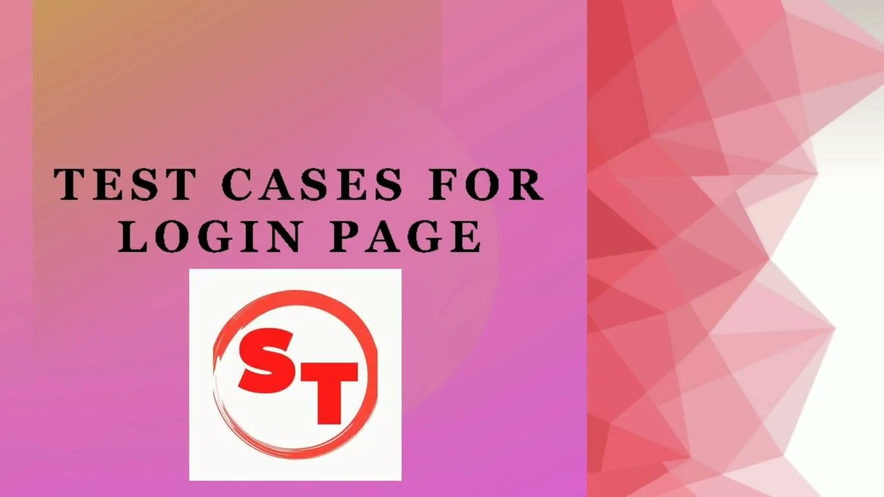 Test cases For Login Page | Test Scenarios For Login Page | Test Cases for Login functionality