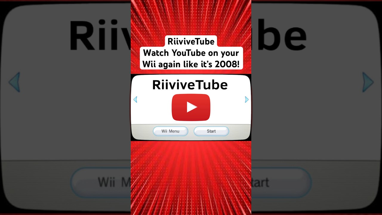 RiiviveTube! Watch YouTube on the Wii in 2025 #wii #nintendo #mario #youtube #homebrew #wiisports