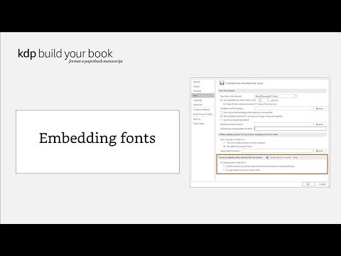Embedding fonts