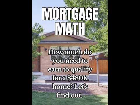 Mortgage Math Simplified Affording a $480,000 Dream Home in Utah #mortgagepayment