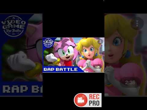 I tried rapping to Princess Peach vs Amy Rose by Video game Rap battles! 😅
