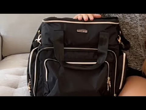 BAFASO Double Layer Nail Polish Organizer Holds 70 Bottles, Perfect bag for nail tech, hair dressers