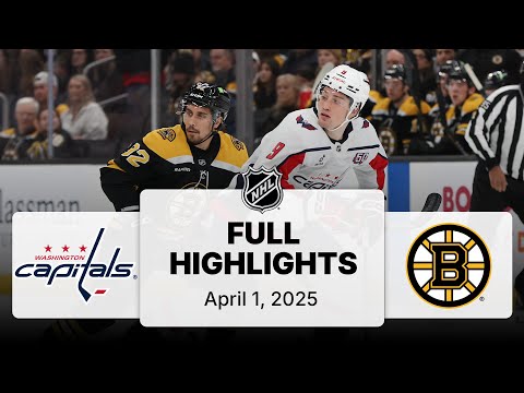NHL Highlights | Capitals vs. Bruins | April 01, 2025