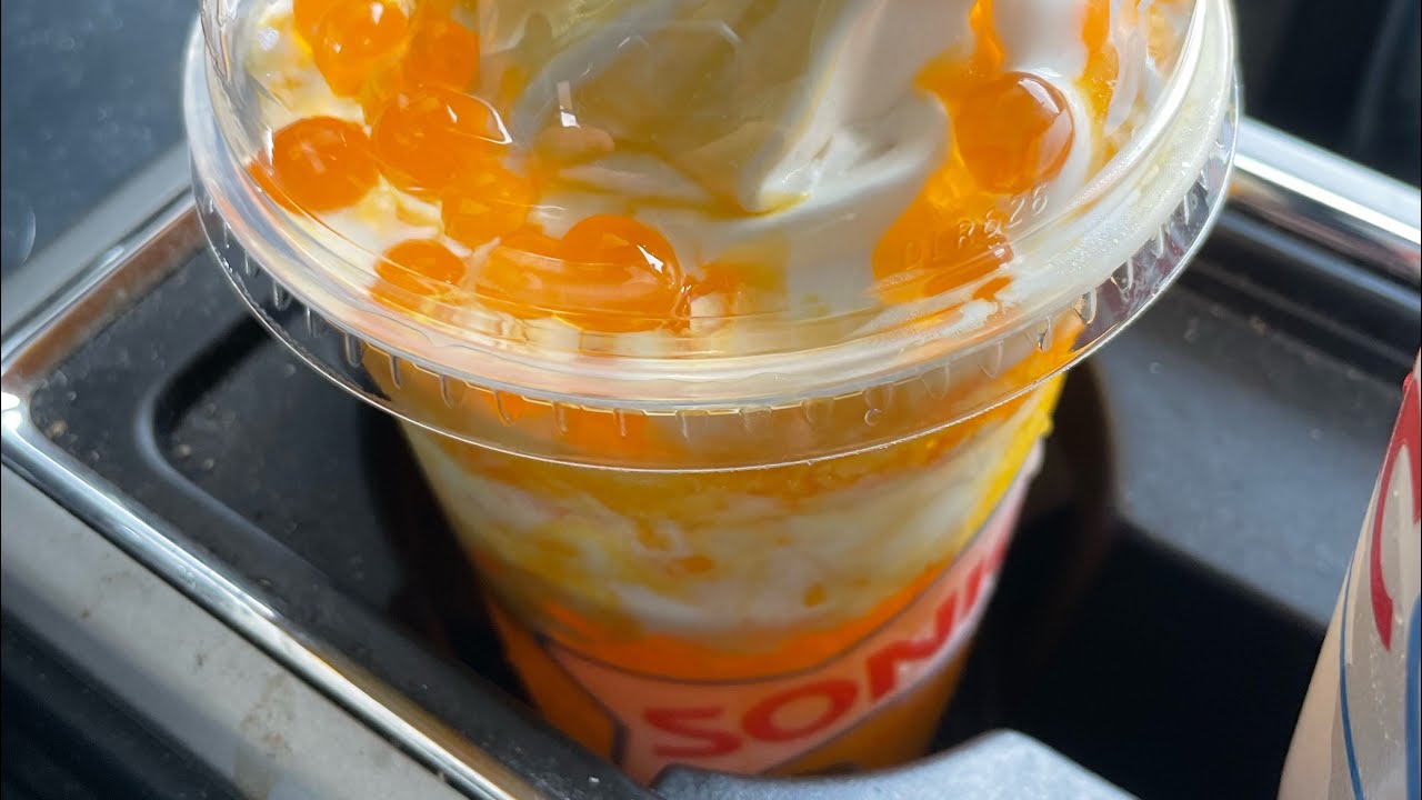 Sonic Orange Cloudsicle Slush Float