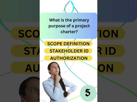 WHAT IS THE PRIMARY PURPOSE OF A PROJECT CHARTER? #projectmanagementfundamentals