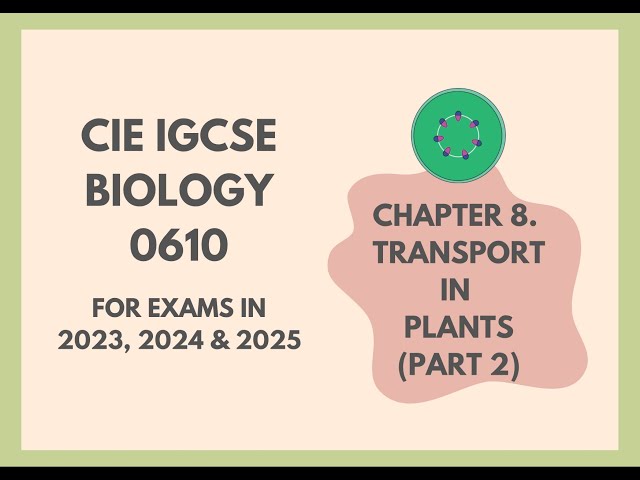 Understanding Plant Transport: Transpiration and Translocation ...