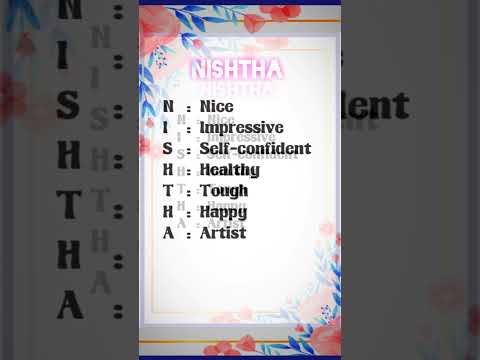 Nishtha name meaning // comment your name//next name is your #viral #1millionviews #treanding#shorts