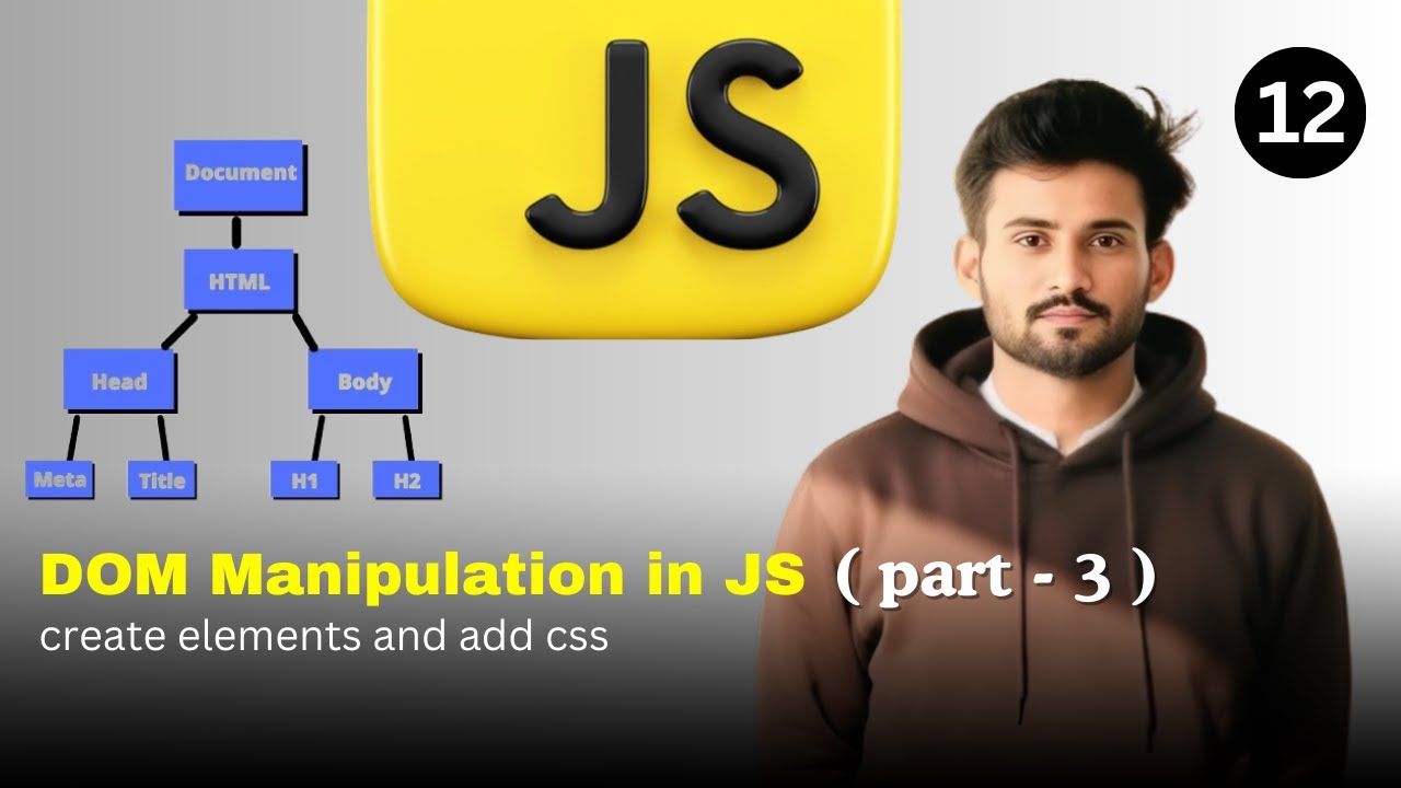 JavaScript DOM Tutorial Part 3 | Styling Elements, Create HTML & Add Classes using DOM #javascript