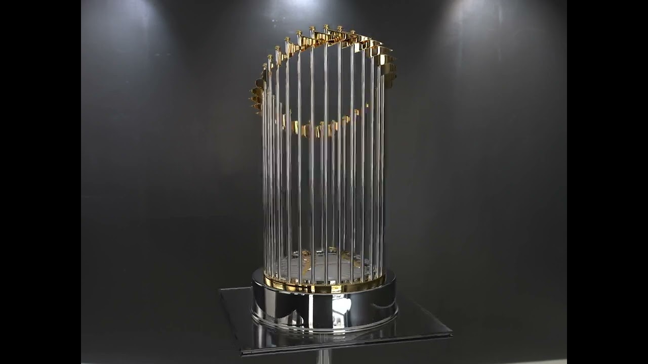 MLB Baseball Trophy 3D Model | Stunning Render