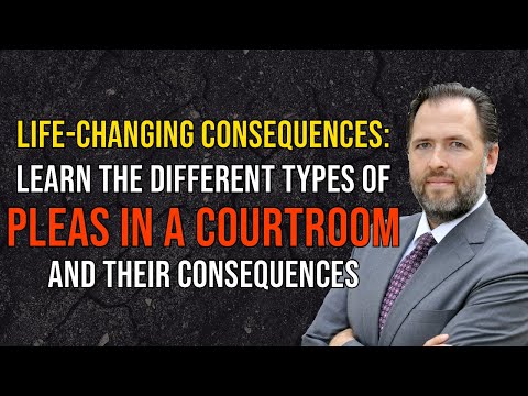 Learn the Different Types of Pleas in a Courtroom and Their Consequences (2023)