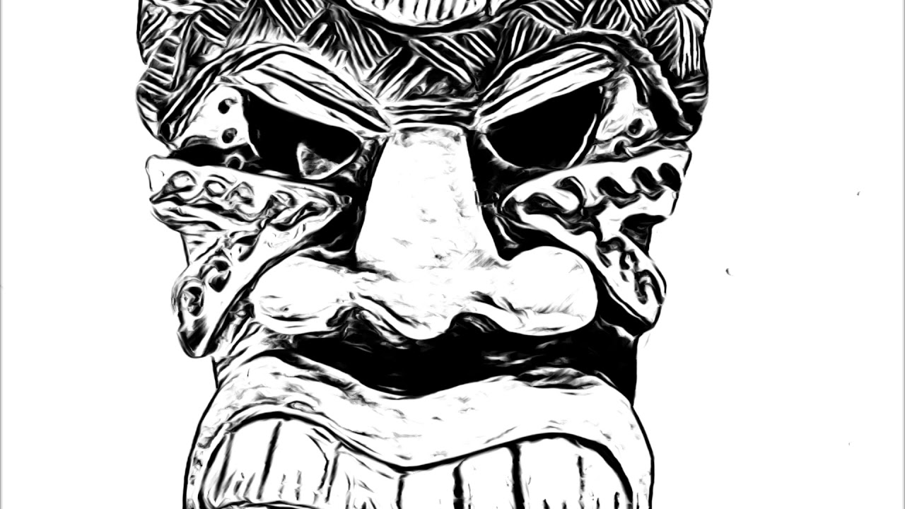 Quickie Art Video: Painting a Tiki Mask