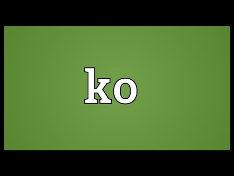 Ko Meaning