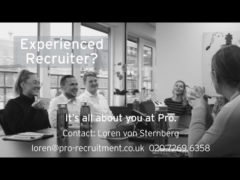 Pro-Recruitment Group - It's All About You At Pro - Experienced