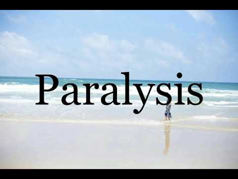 How To Pronounce Paralysis🌈🌈🌈🌈🌈🌈Pronunciation Of Paralysis