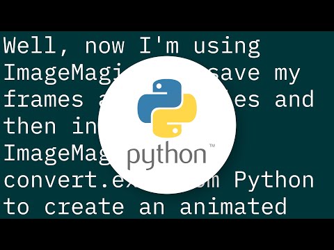 Programmatically generate video or animated GIF in Python?