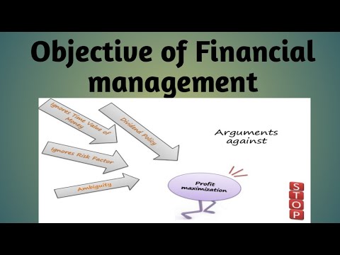 Objectives of financial management