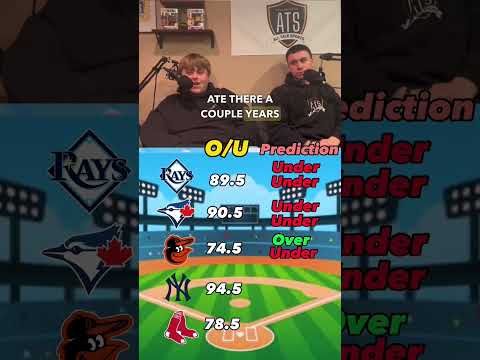 Predicting the AL East⚾️🔥 #mlb #baseball #viral #mlbtheshow #yankees #redsox