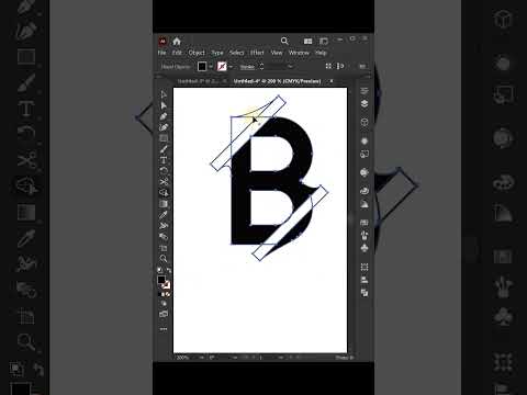 BR logo design in illustrator #shorts #illustrator #short