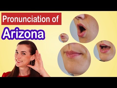 How to pronounce Arizona, American English Pronunciation Lesson ona