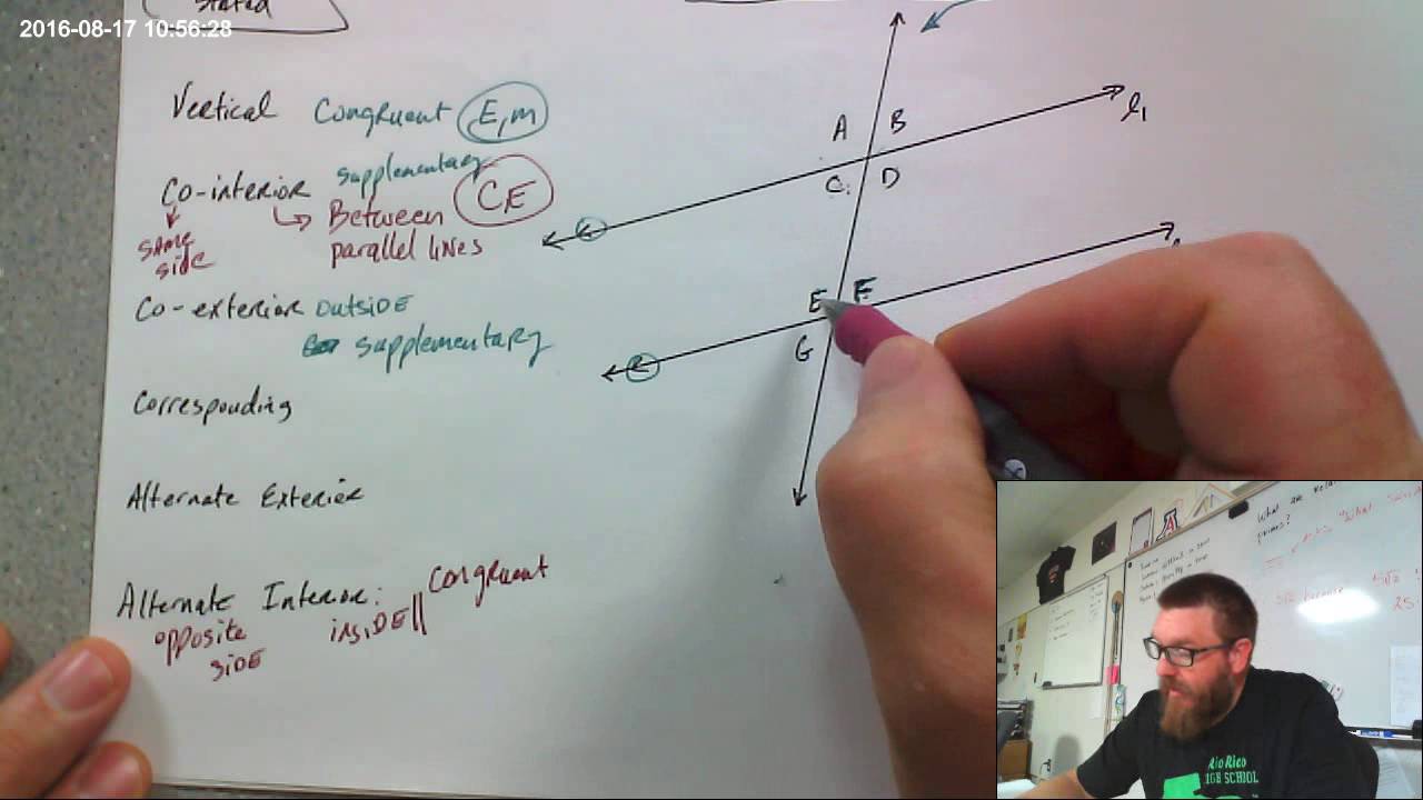 Parallel Lines, Transversals and Angle Properties - Crash Course