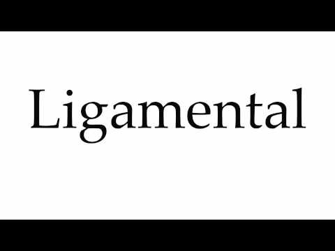 How to Pronounce Ligamental