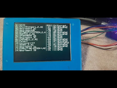 WiFi scanner with ESP32 WROOM + ILI9488