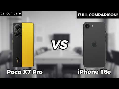 iPhone 16e vs Poco X7 Pro