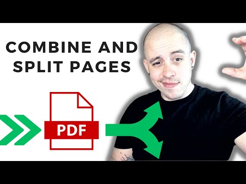 Combine and Split pages in a PDF Adobe Acrobat Pro