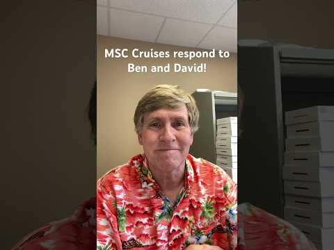 MSC Cruises responds to Ben and David incident #shorts