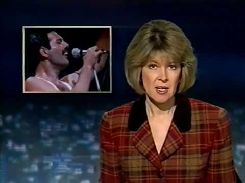 UK TV News Report - Freddie Mercury Death