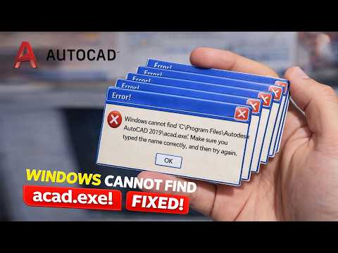 How to Fix AutoCAD Files Not Opening Windows Cannot Find… - Partner
