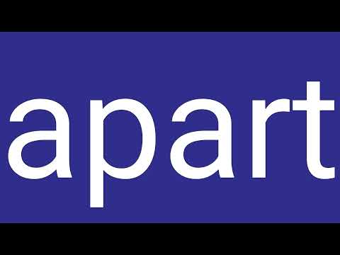 Apart Definition & Meaning