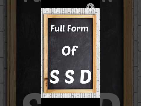 Full Form Of SSD || What is the full Form of SSD #crts #math #ucc #general