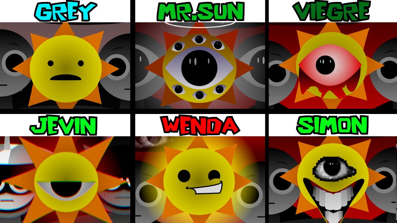 Sprunki (Wenda VS Jevin VS Simon VS Mr. Sun VS Grey VS Viegre) Treatment | Horror Mod (Incredibox)