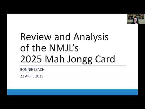 Review and Analysis of the National Mah Jongg League’s 2025 Card