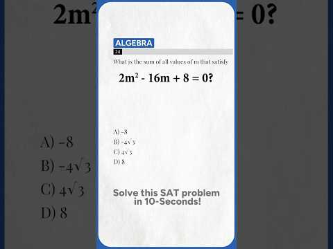 Ace SAT Math – Solve Quadratics Like a Genius! 🏆 #satmath