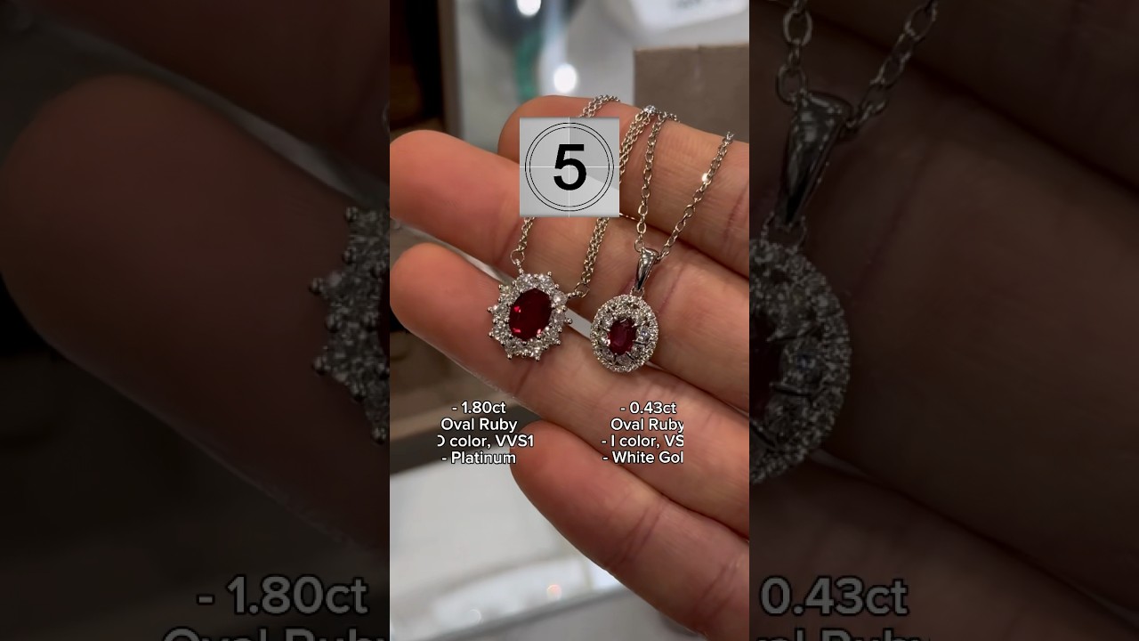 Which Ruby Necklace is MORE Expensive?🧐🧐🧐