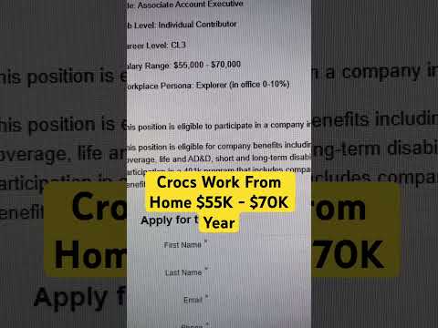 Crocs Work From Home #workathome #workfromhome #onlinejobs #remotejobs #shorts