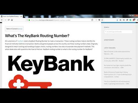 How to Find KeyBank Routing Number?